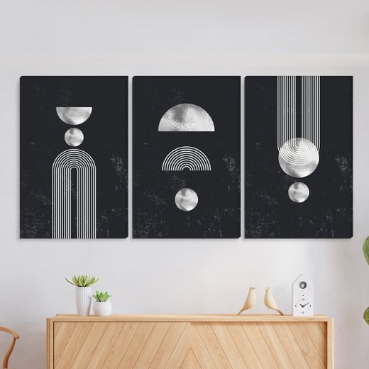 Conjunto de Telas Decorativa Dark Midnight